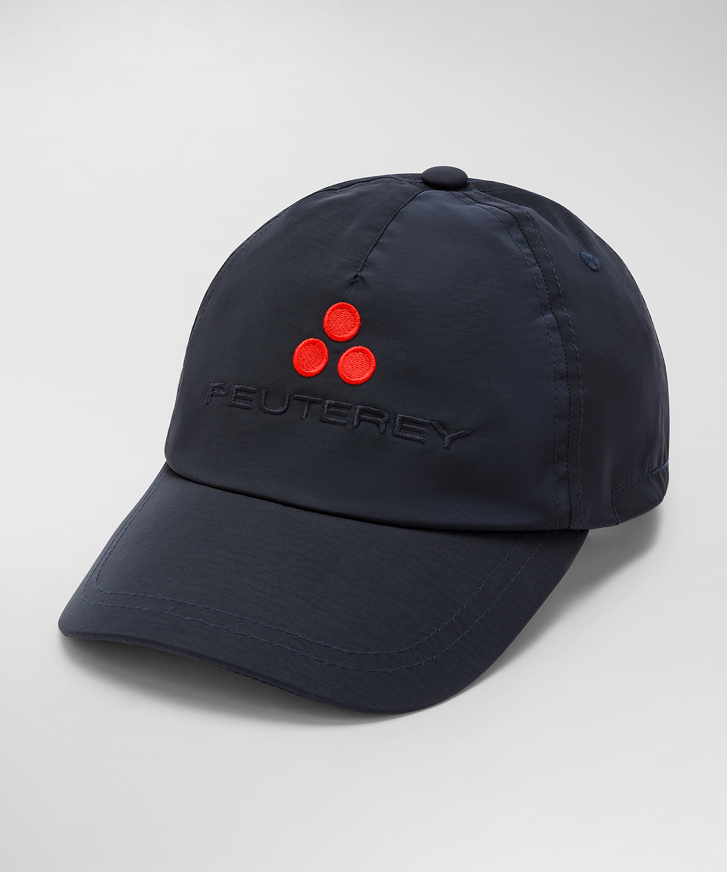 Baseball cap with embroidered logo, color Graphite Blue | Peuterey