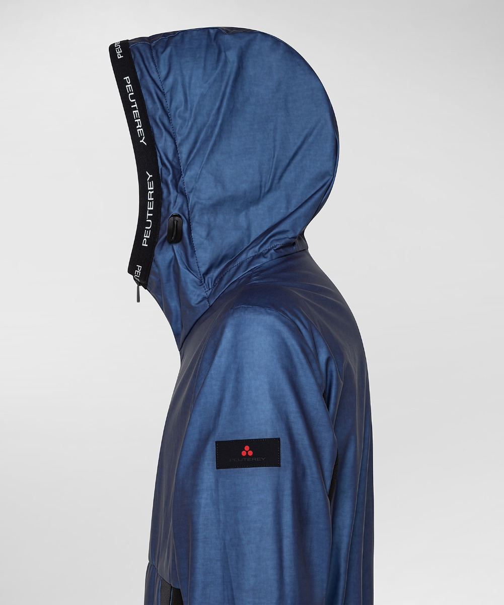 Peuterey Men's Marled Blue Bomber Nylon Jacket Size Medium - munimoro ...